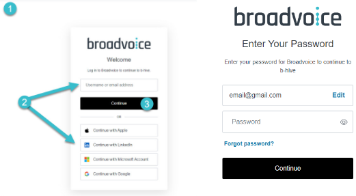 b-hive User: Log In and Out of the Portal