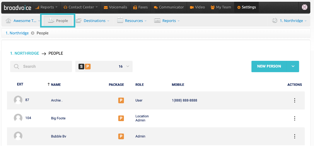 b-hive Admin: Portal Navigation